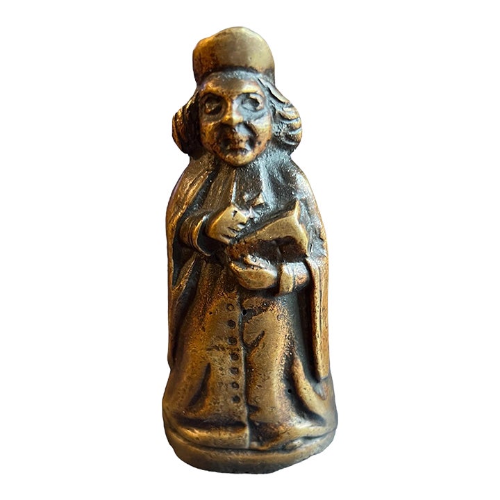 Mid 20th Century European Figural Priest Bell | Chairish