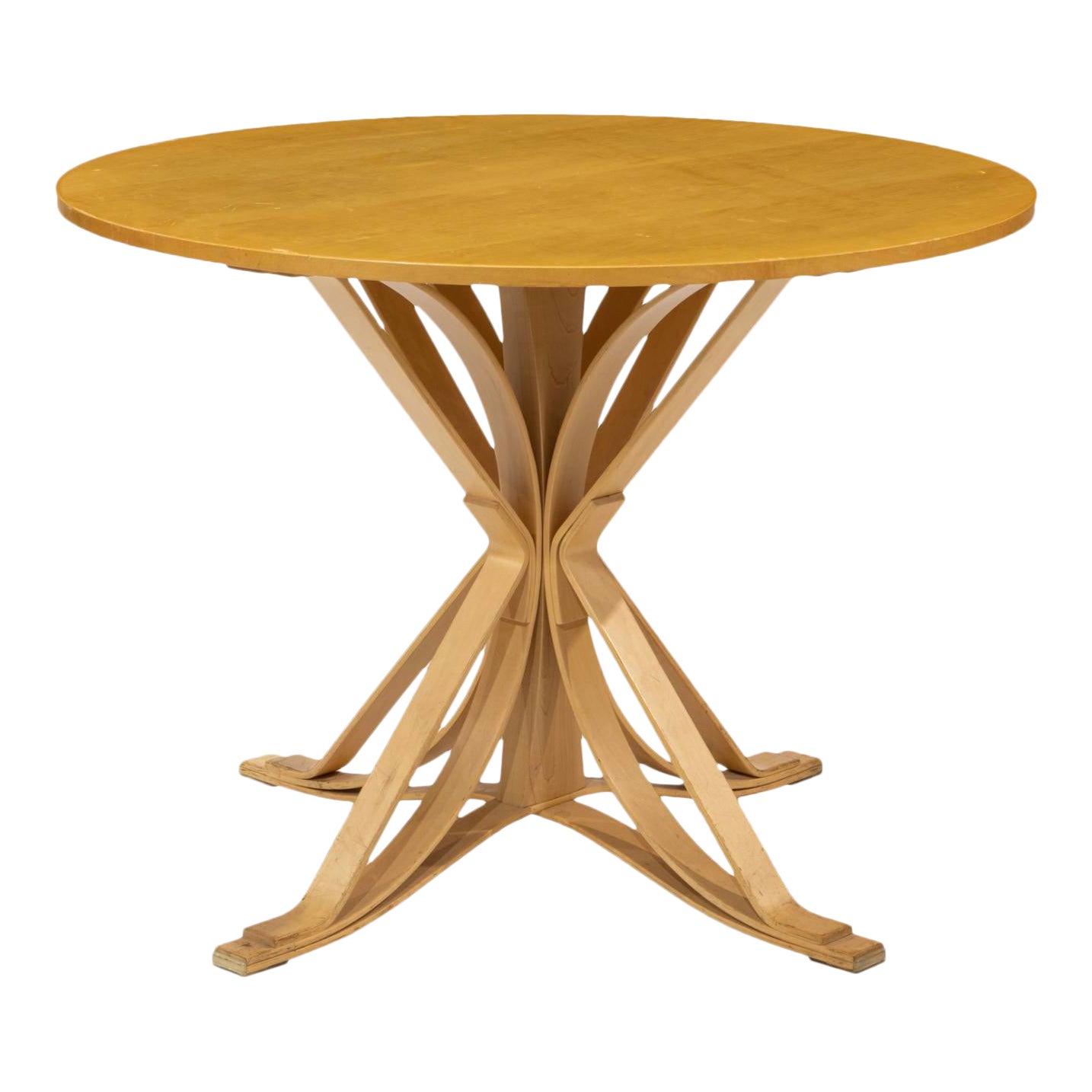 Contemporary Modernist Frank Gehry Knoll Face Off Table | Chairish