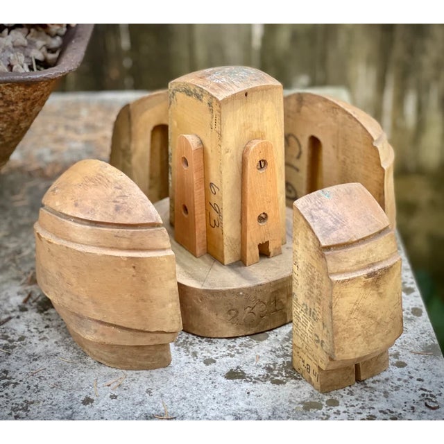 Antique Wood Articulated Millinery Hat Mold | Chairish