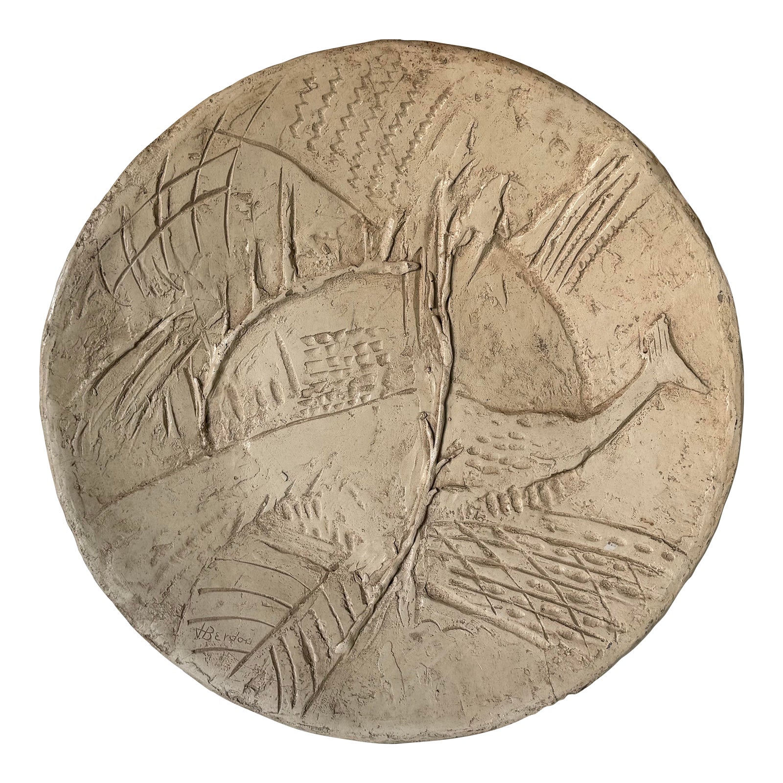 80's J. Berdou Wall Art Sculpture | Chairish