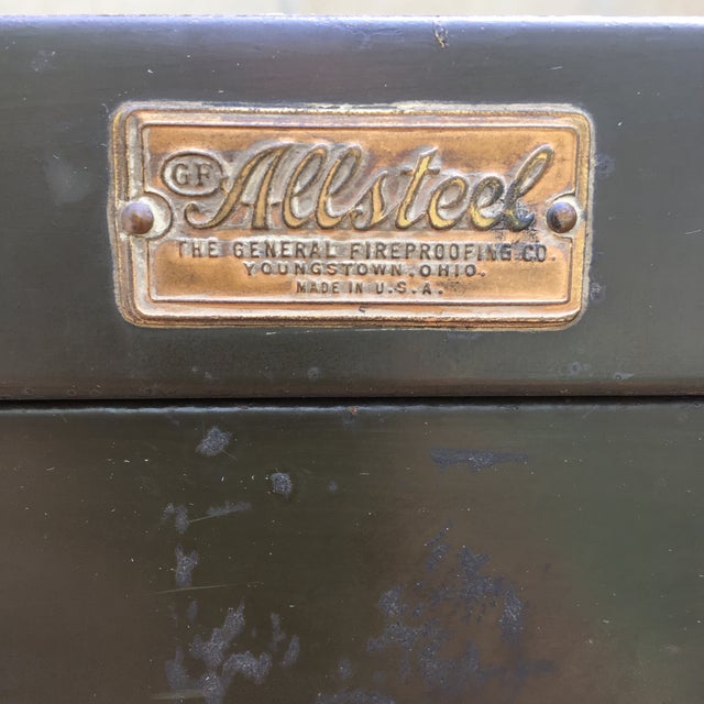 Vintage General Fireproofing Co. Industrial 5 Drawer “Allsteel” File ...