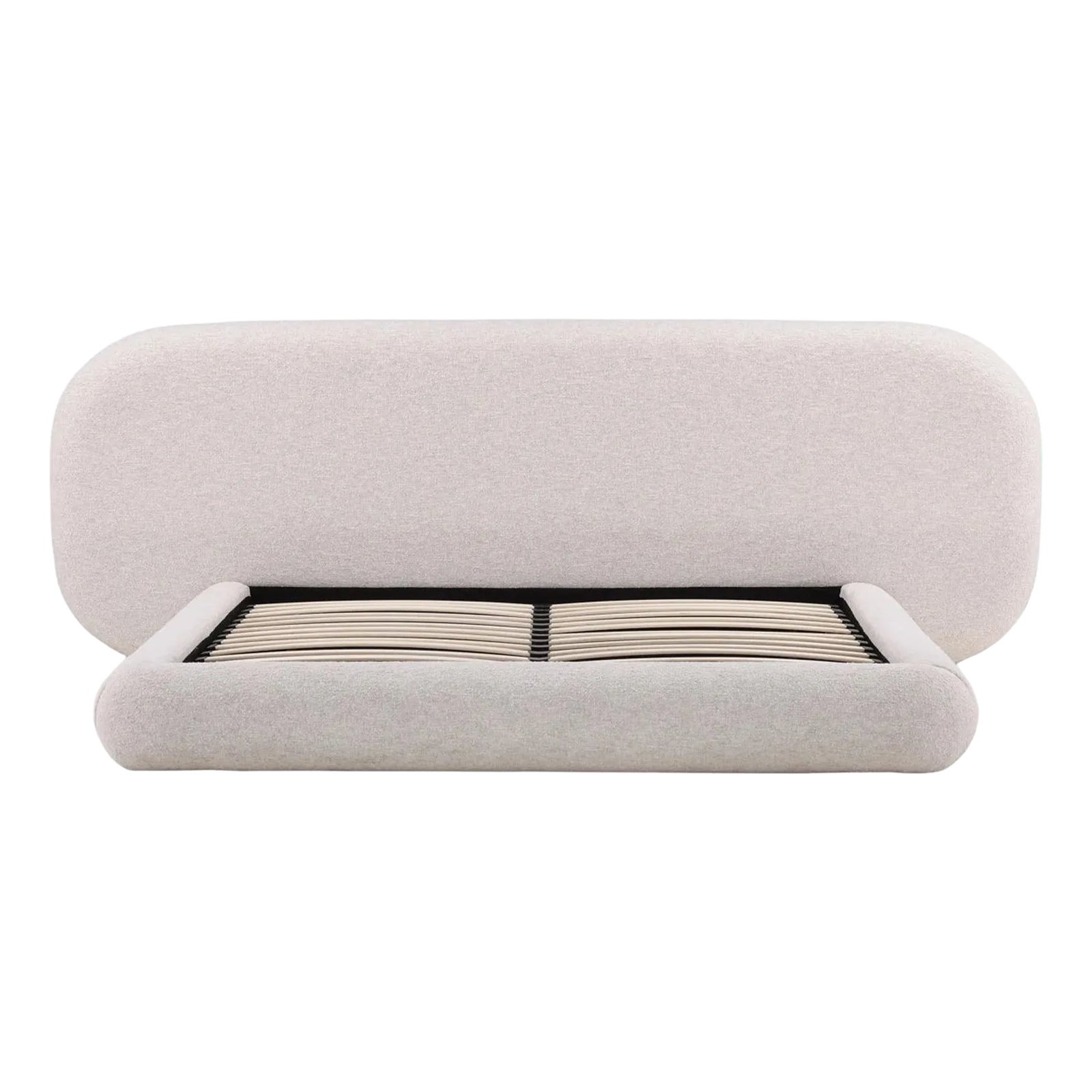 Modern Platform Cloud King Bed Frame | Chairish