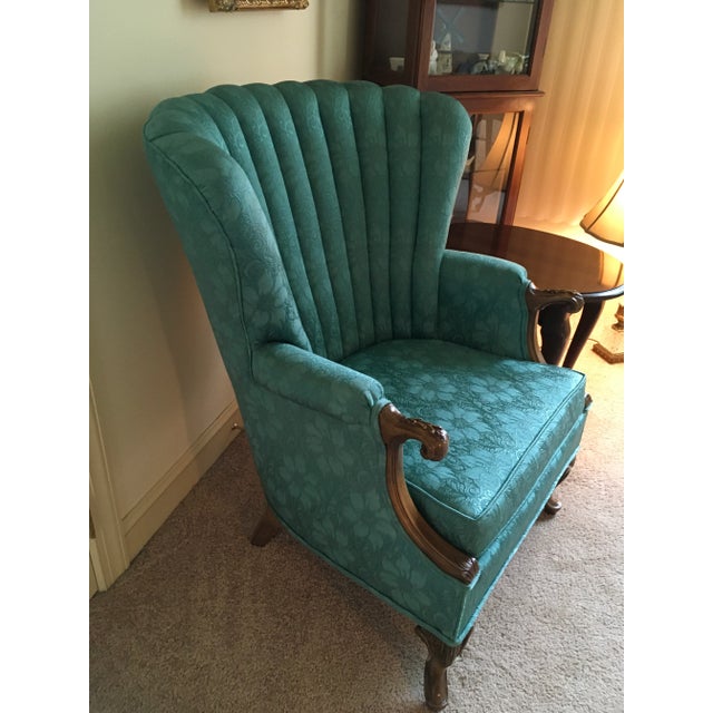 Mid 20th Century Classic Jb Van Sciver Channel Back Wing Chair | Chairish