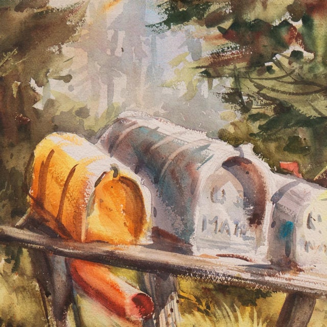 'Rural Route Mailboxes' by Jane Burnham, California Woman Artist ...