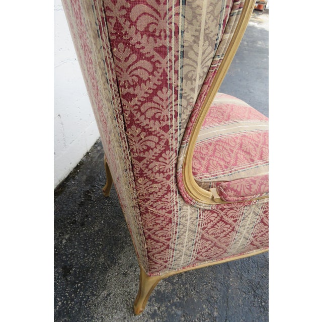 French Painted Wing Side Living Bed Room Den Chairs a Pair | Chairish