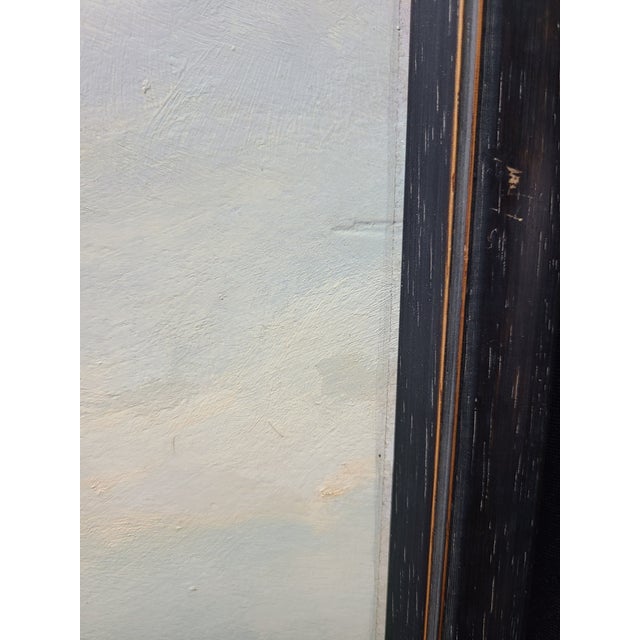 1970s Civil War Ironclad Ship "Banshee", Oil on Board Painting by ...