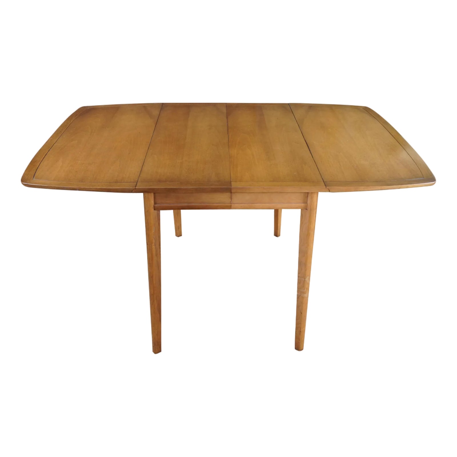 Drexel Meridian Mid Century Modern Walnut Drop Leaf Extendable Dining ...