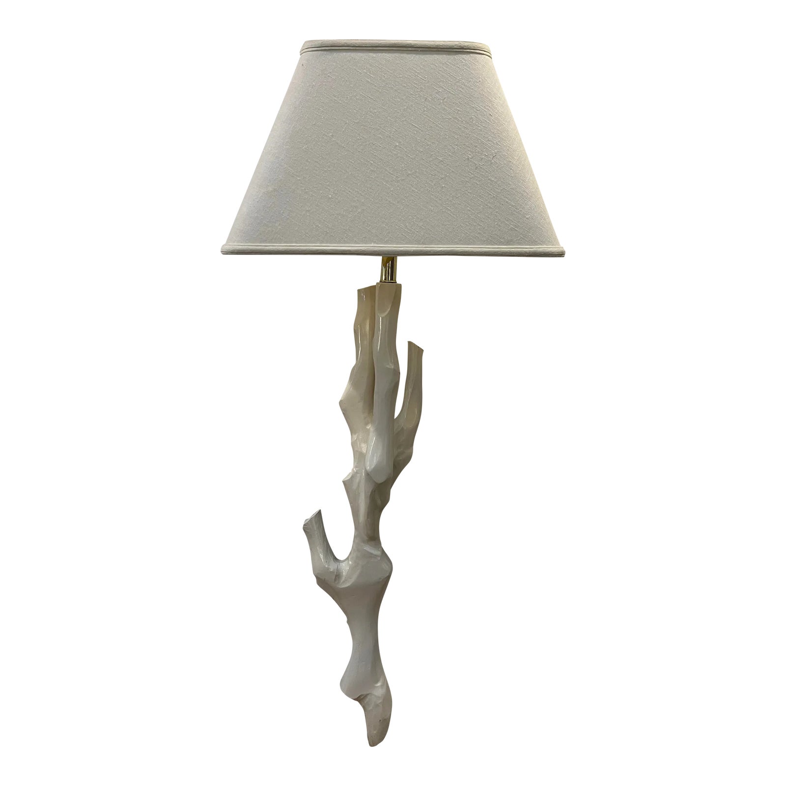 1970s White Wooden Modern Branch Sconce | Chairish
