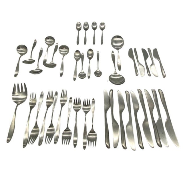 Don Wallace for Lauffer Design 2 Stainless Steel Set of 42 | Chairish