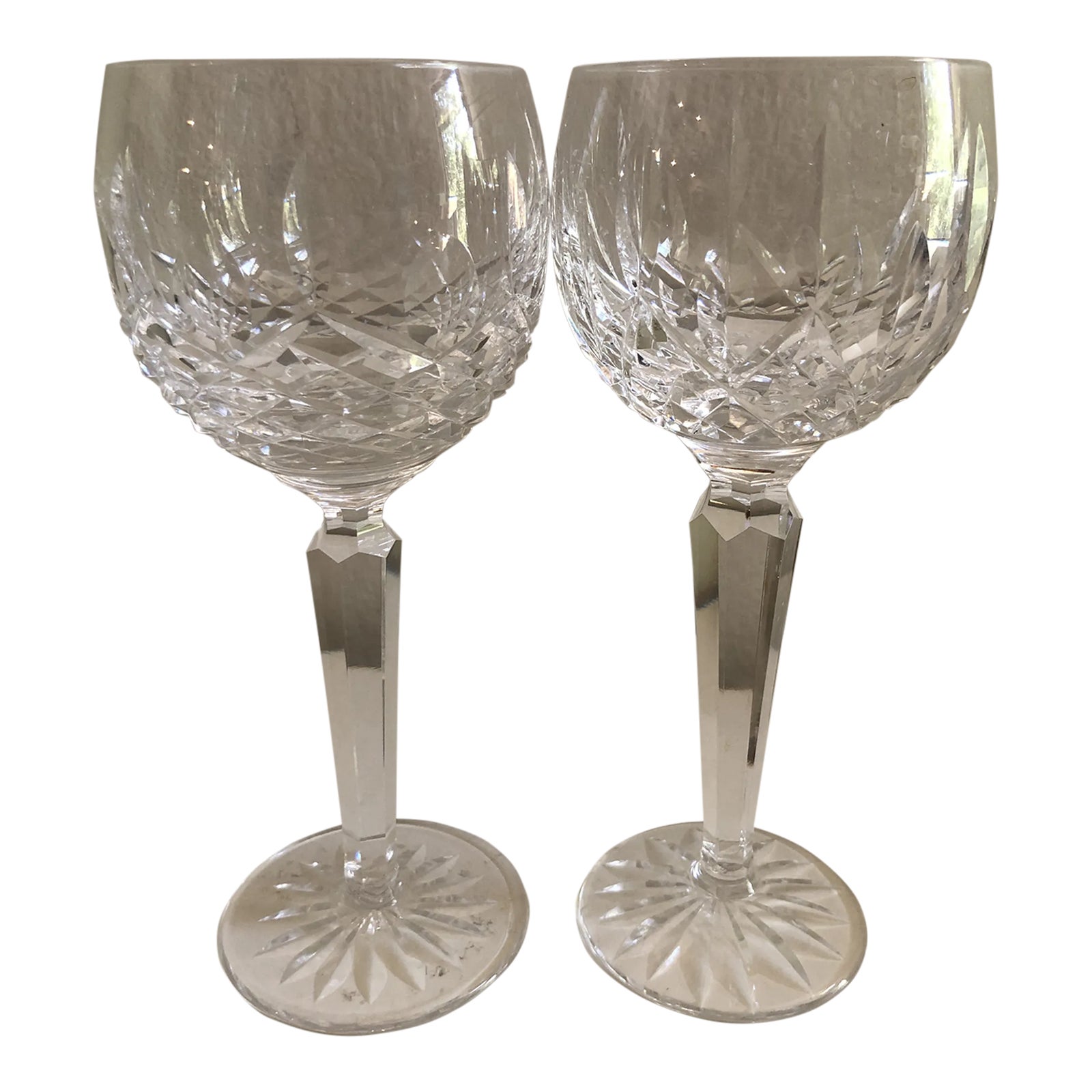 Vintage Waterford Crystal Stemware Glasses--Set of 2 | Chairish