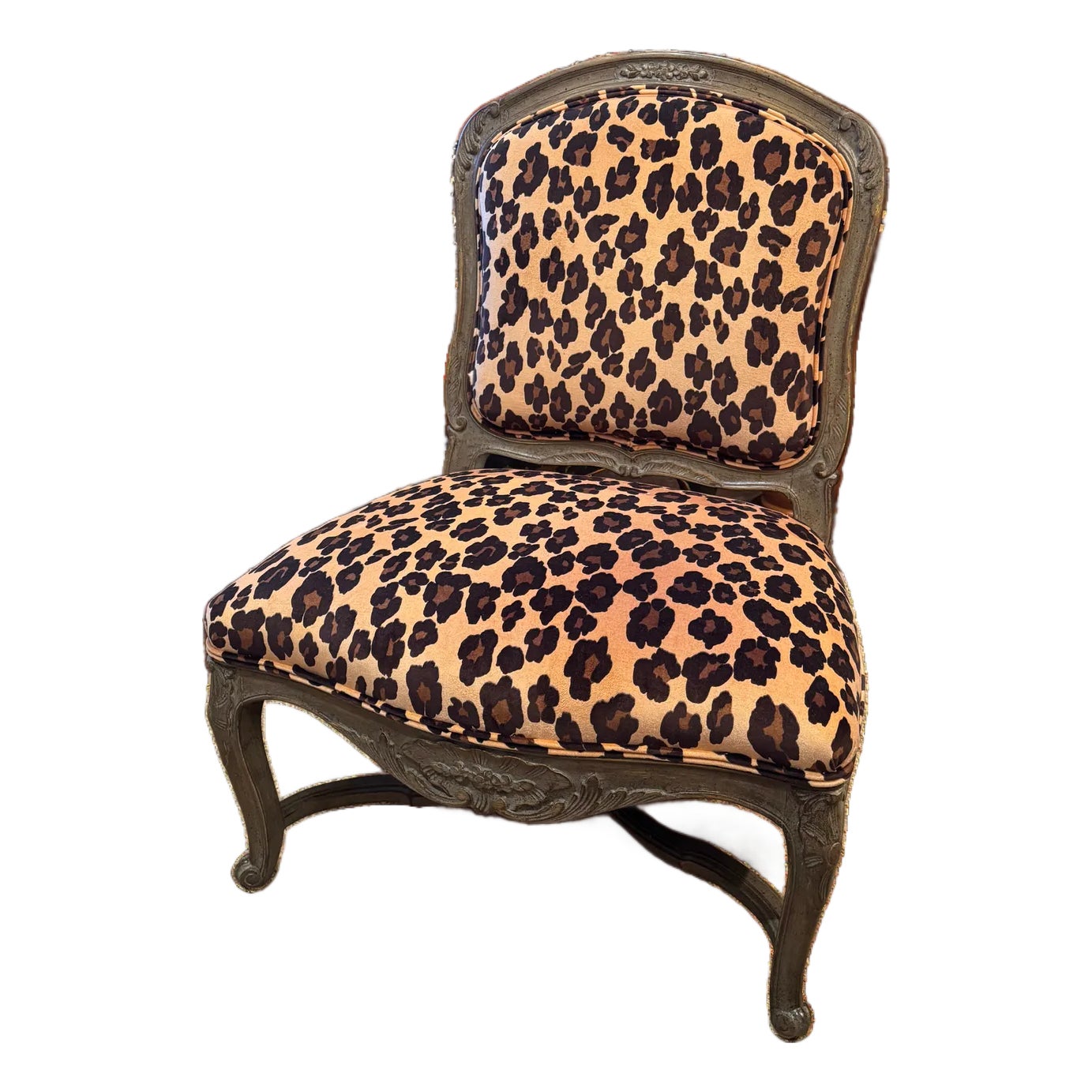 Louis XV Style Armless Chair | Chairish
