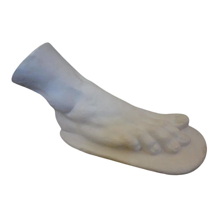 1960s Vintage Italian Neoclassical Style Plaster Foot of Hercules ...