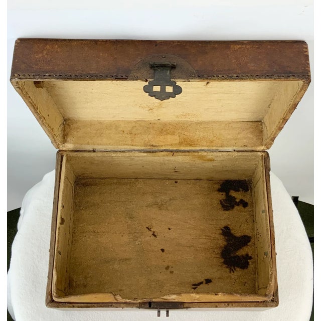 19th Century Hide Box | Chairish