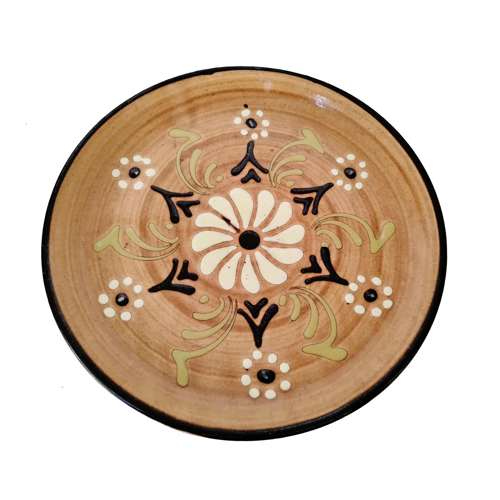 1950s Tradionnal Alsacian Terracotta Plate | Chairish