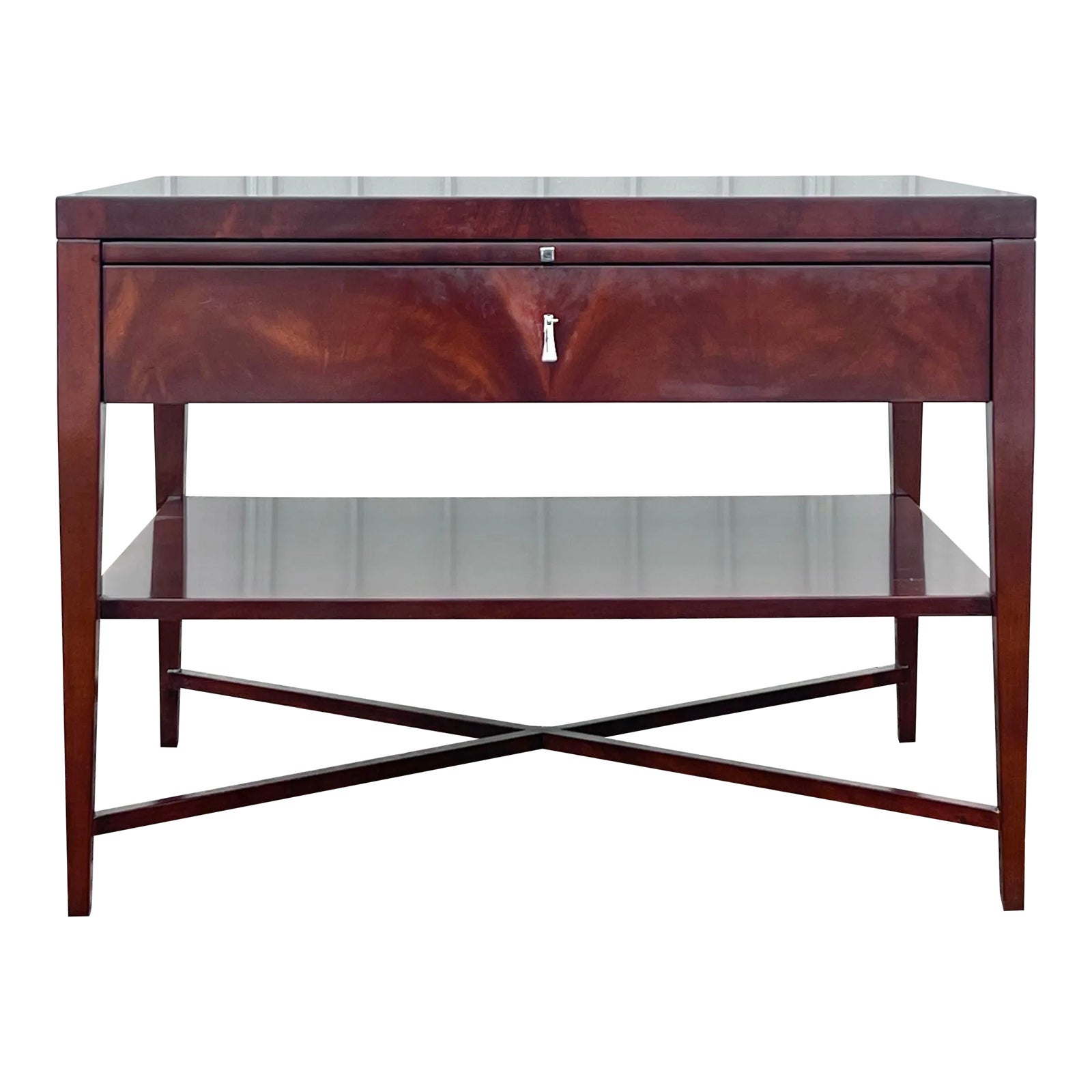 Rosenau Mahogany Rectangular Side Table by Bolier & Company | Chairish