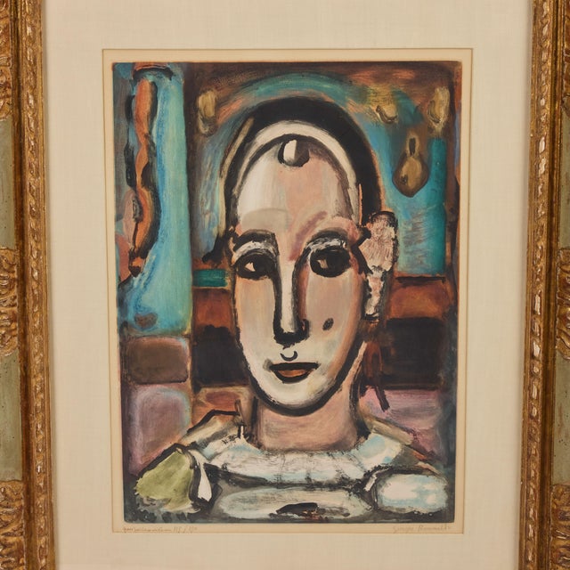 Mid 20th Century Aquatint Portrait by French Artist George Pierrot ...