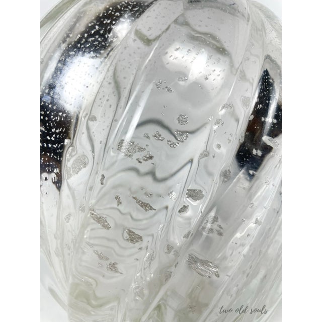 Vintage Murano Style Larry Laslo Swirl Vase by Mikasa With Silver ...