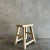 Reclaimed Elm Wood Stool | Chairish
