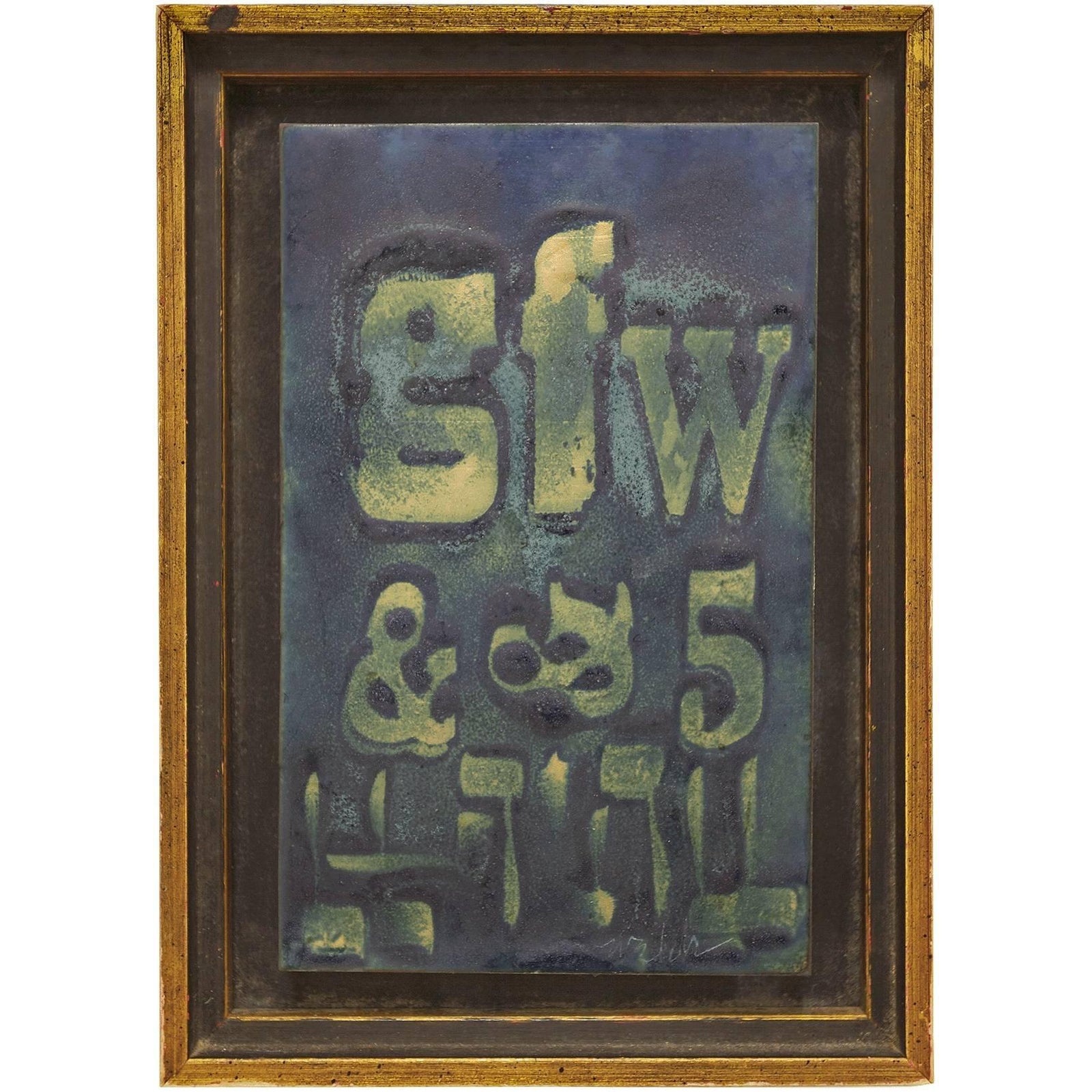 George F Welch,ypeface, Hebrew Font and Numbers Enamel Judaica Art ...