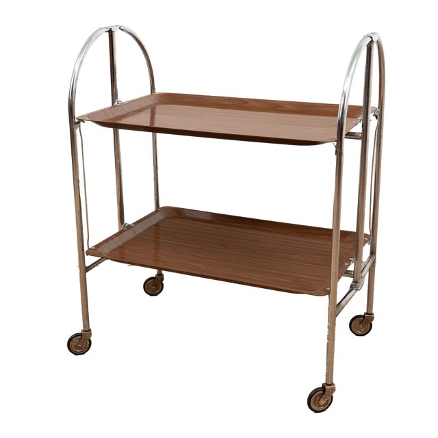 Foldable Serving Trolley by Bremshey & Co., 1960s | Chairish