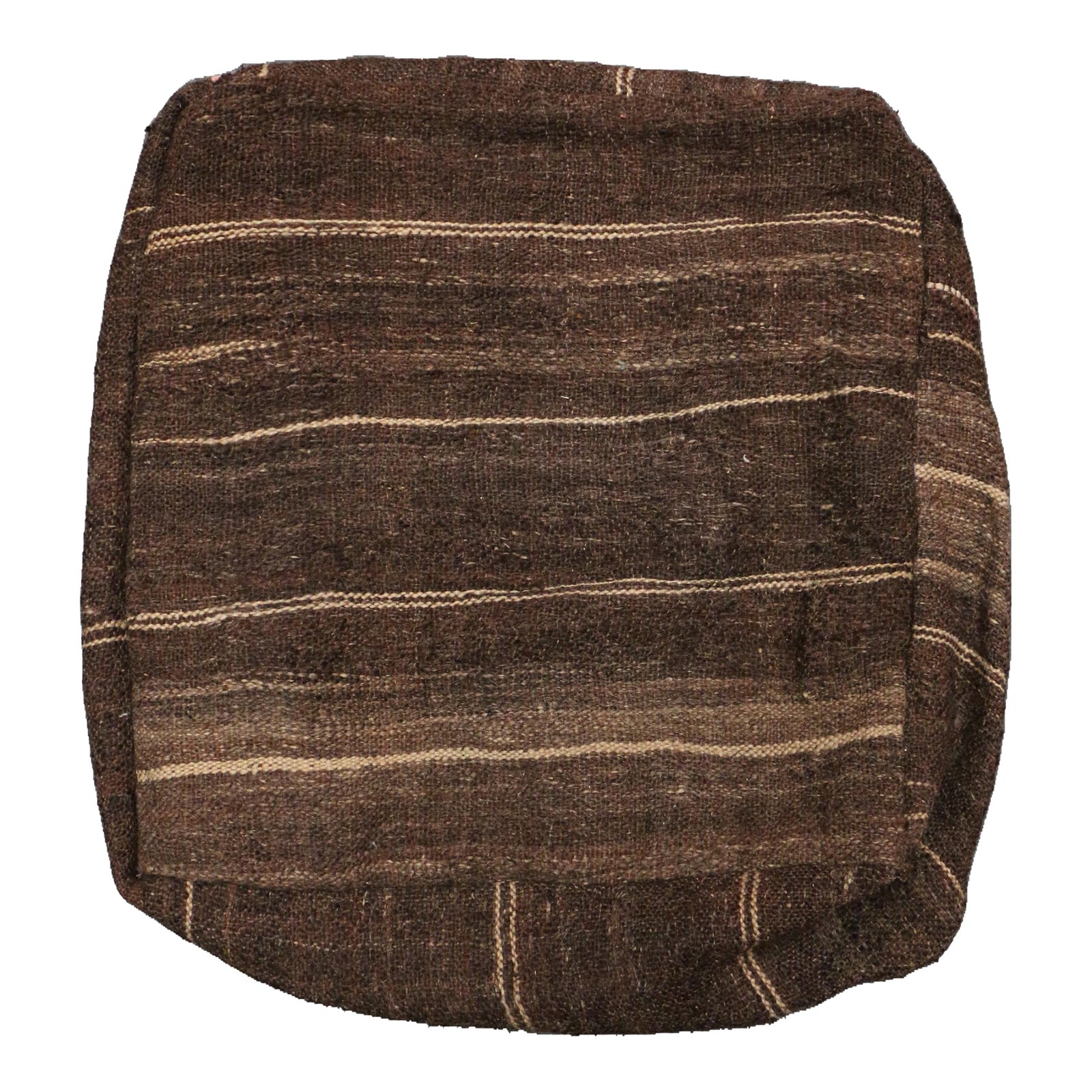 Moroccan Handmade Square Pouf Cover | Chairish