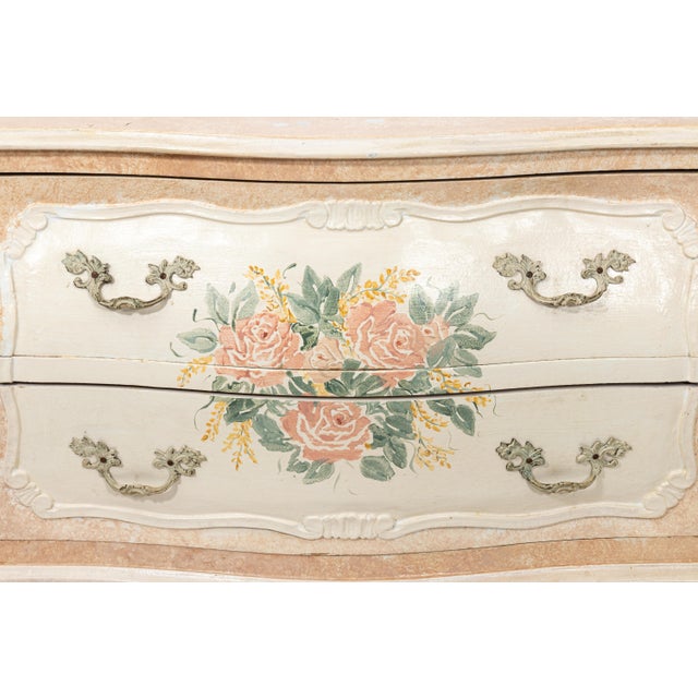 Italian Painted Two-Drawer Commode | Chairish