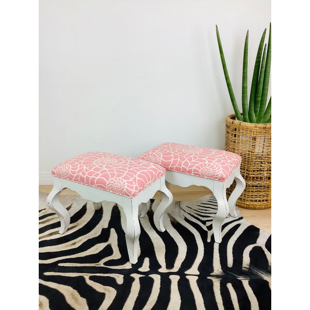 Vintage Chinoiserie Chic Pair of Pink & White Nautilus Shell ...