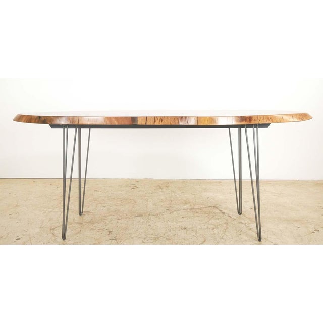 Handcrafted Live Edge Mahogany Wafer Dining Table | Chairish