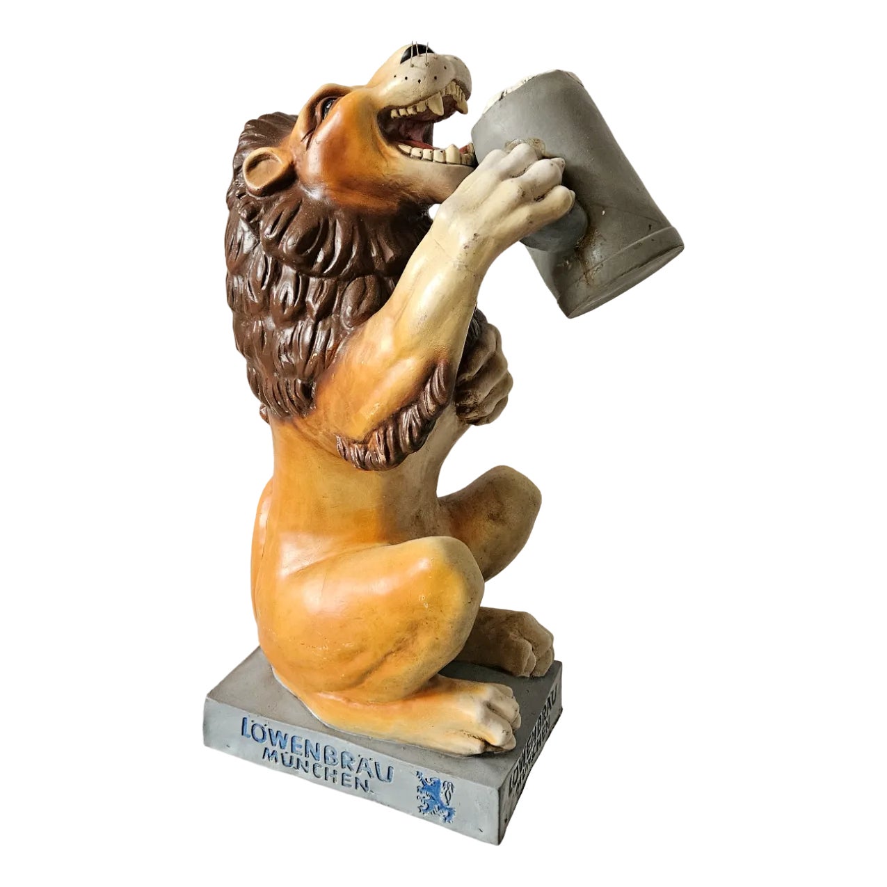 Vintage Advertising Figure of the Löwenbrauerei Munich, 1950s | Chairish