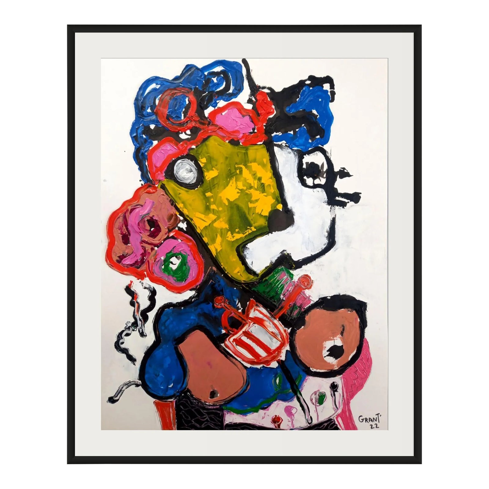 Picasso Style Contemporary Figurative Abstract Original Oil Painting by ...