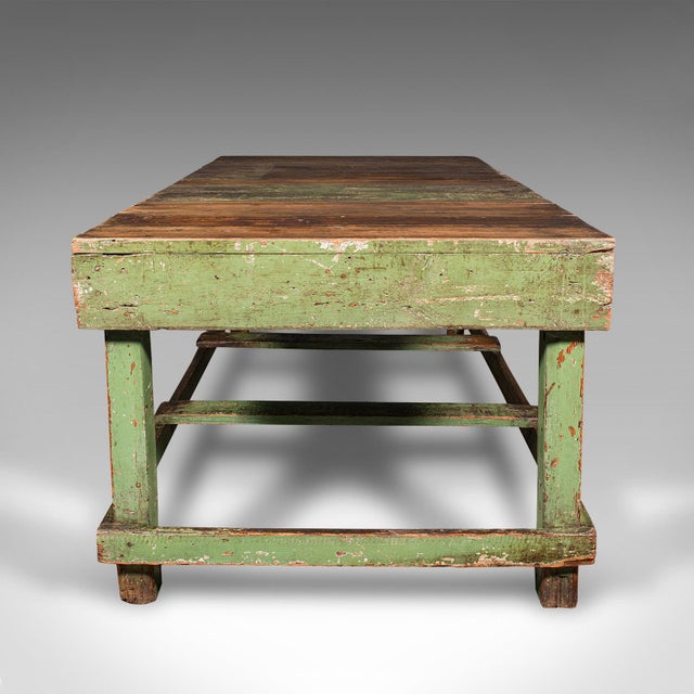1900's Large Antique Industrial Work Table | Chairish
