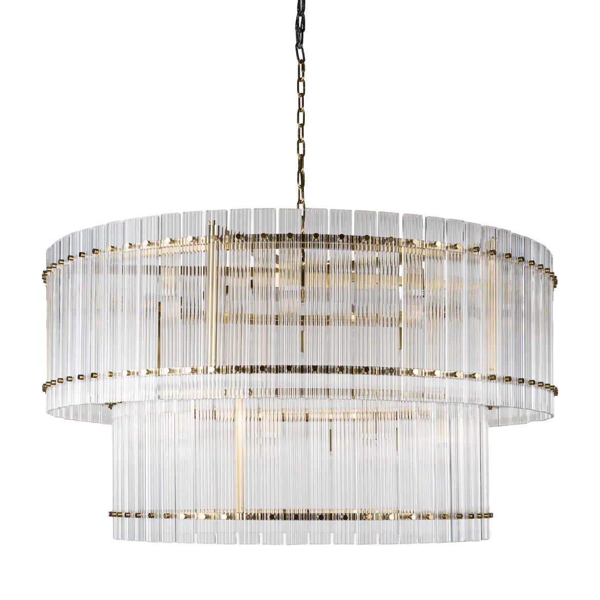 Grande Double San Francisco Chandelier from Pure White Lines | Chairish