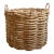 Vintage French Rustic Large Wicker Woven Log Basket Country House ...
