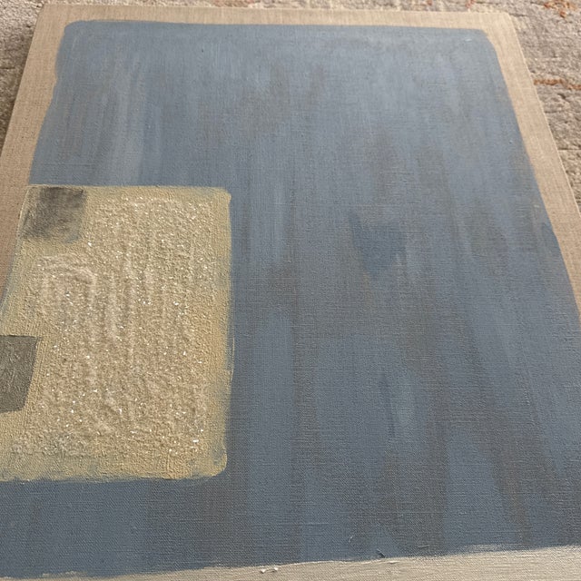 Pair of Original Abstract Contemporary Paintings on Linen Canvases ...