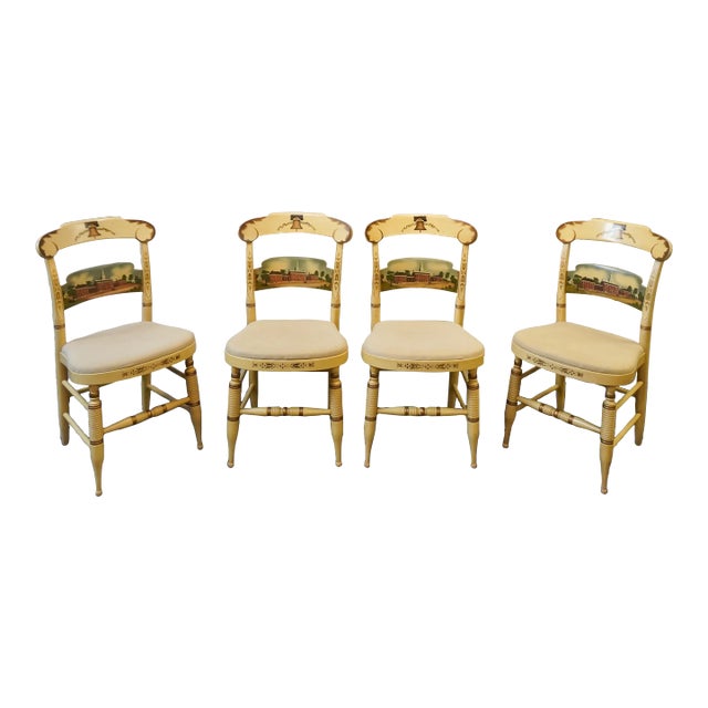1974 Set 4 Hitchcock Chair for Strawbridge Clothier The Independence Chairs 400 Ltd Edition Chairish
