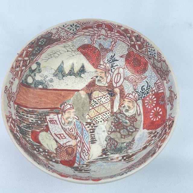 Late 19th Century Japanese Meiji Period Satsuma Pottery Hand Painted ...