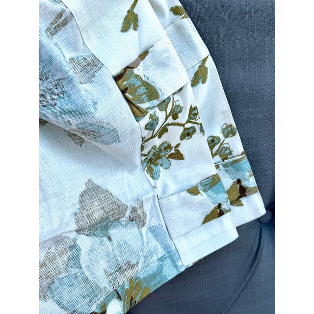 Set of 4 Botanical Drapery Panels | Chairish