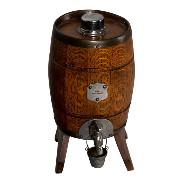 1930 Rum Keg From the "R. M. S. Queen Mary" | Chairish