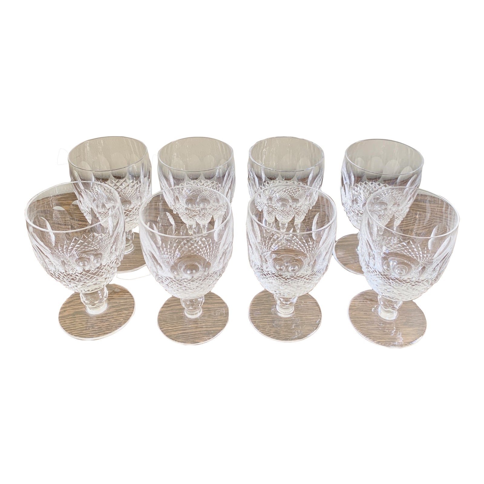1990s Waterford Crystal Colleen Water Glasses - Set of 8 | Chairish
