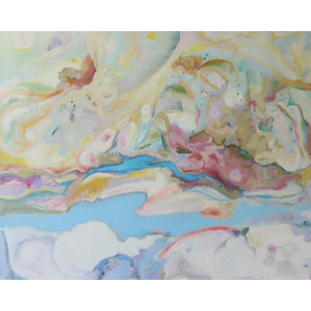 Ronald D. Newman Signed Oil on Canvas Abstract Painting | Chairish