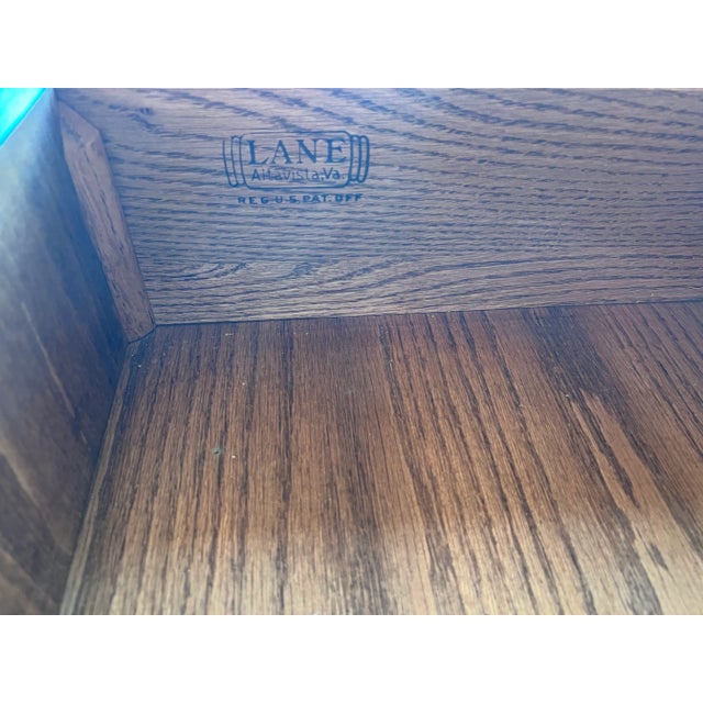 1950s Mid Century Modern Lane Walnut Perception End Table W/ Drawer ...