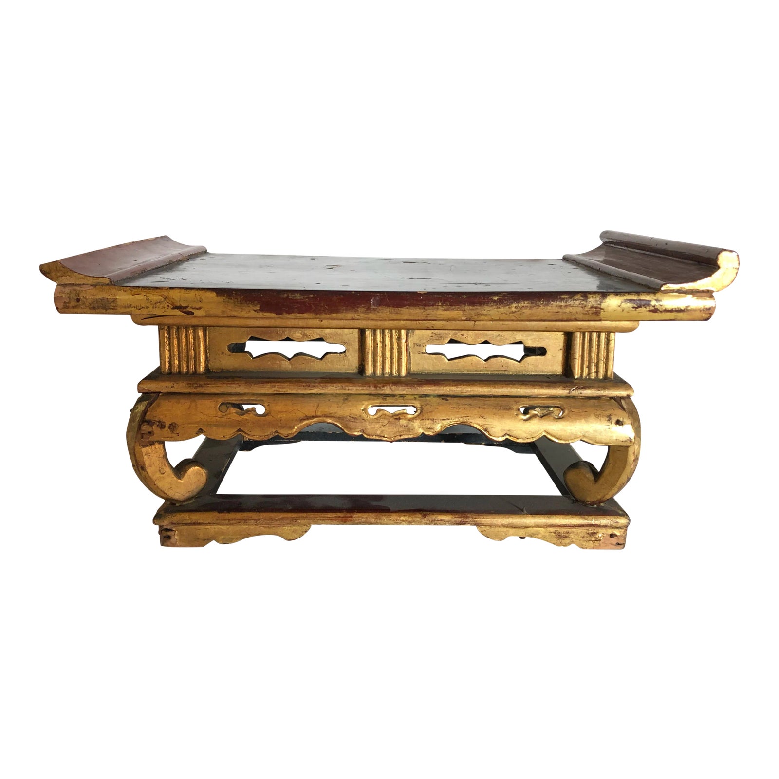 Japanese 19th C. Gilt Altar Stand | Chairish