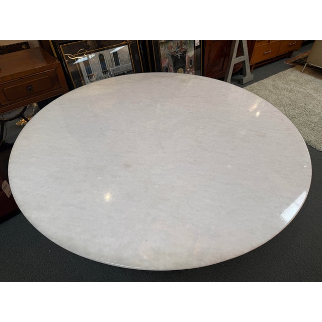 Oly Studio Luca Dining Table, White Granite | Chairish