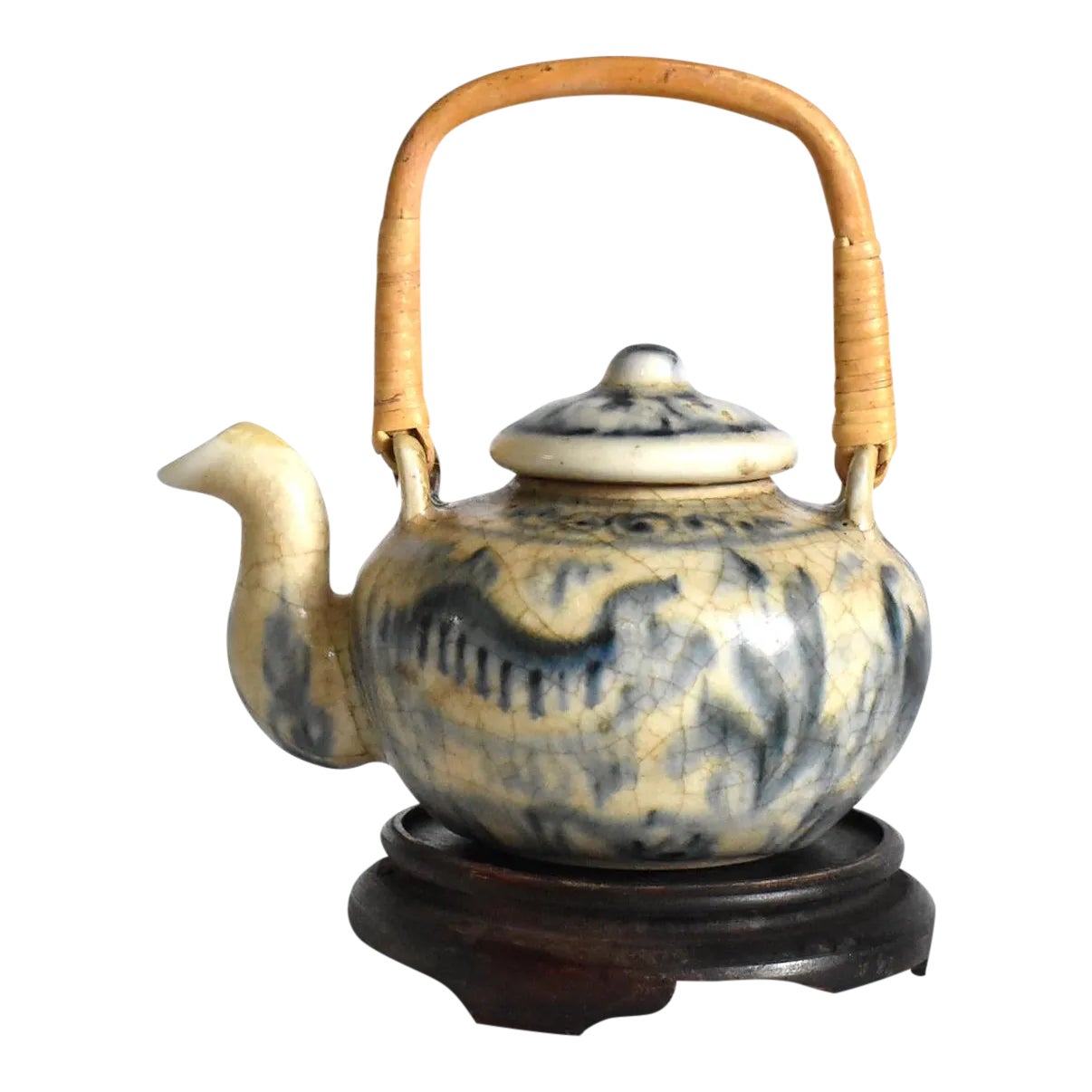 Early 20th Century Ming Hoi an Hoard Style Teapot | Chairish