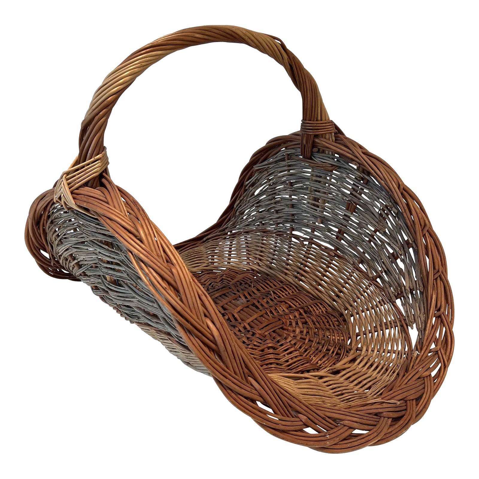 Rattan Log Holder | Chairish