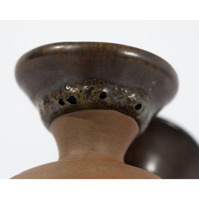 Designs West California Pottery Ceramic Beastie Critter Vase | Chairish