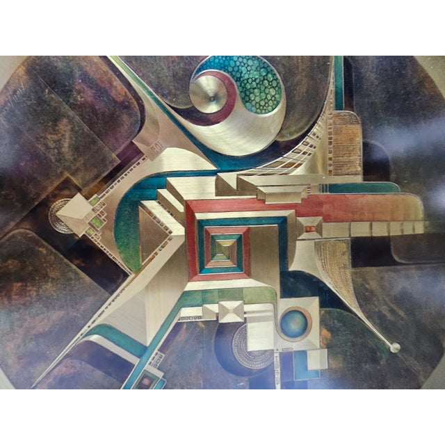 1980's Acid Etched Metal Multiple by Rudy Lechleiter Casnadian Artist ...