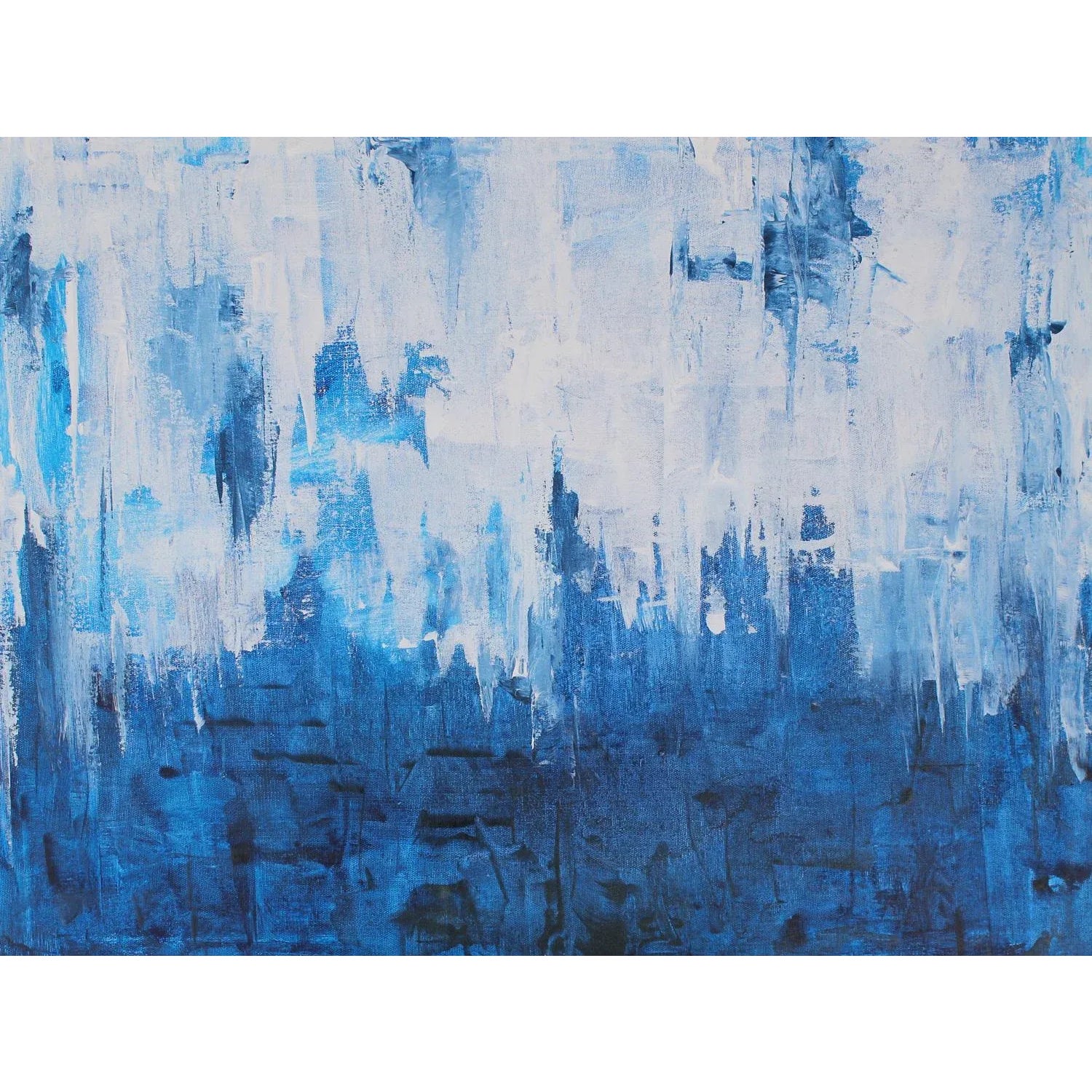 Blue Jazz Original Abstract Painting | Chairish