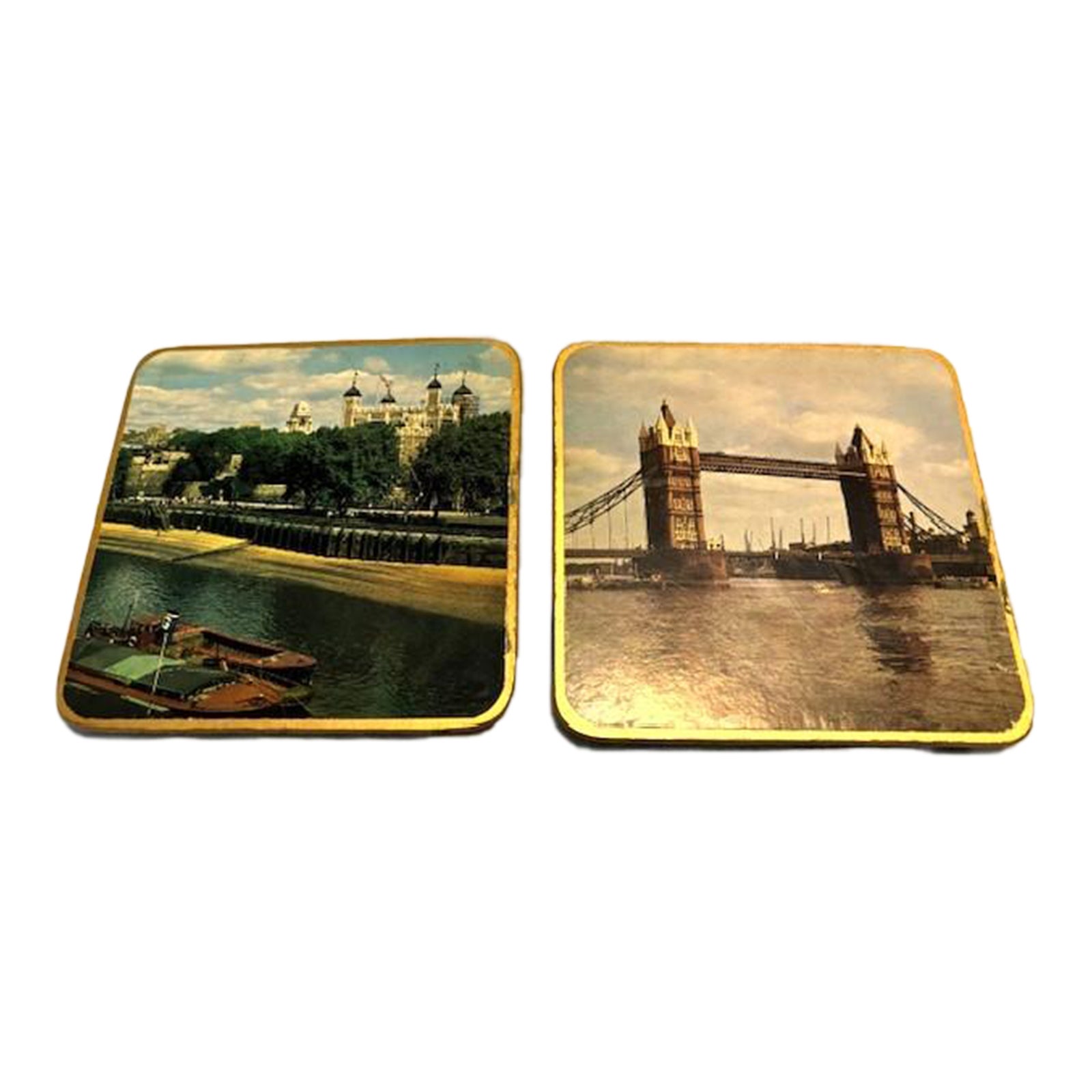 1950s Vintage Win-El-Ware Coasters/Trivets of London Landmarks- Set of ...