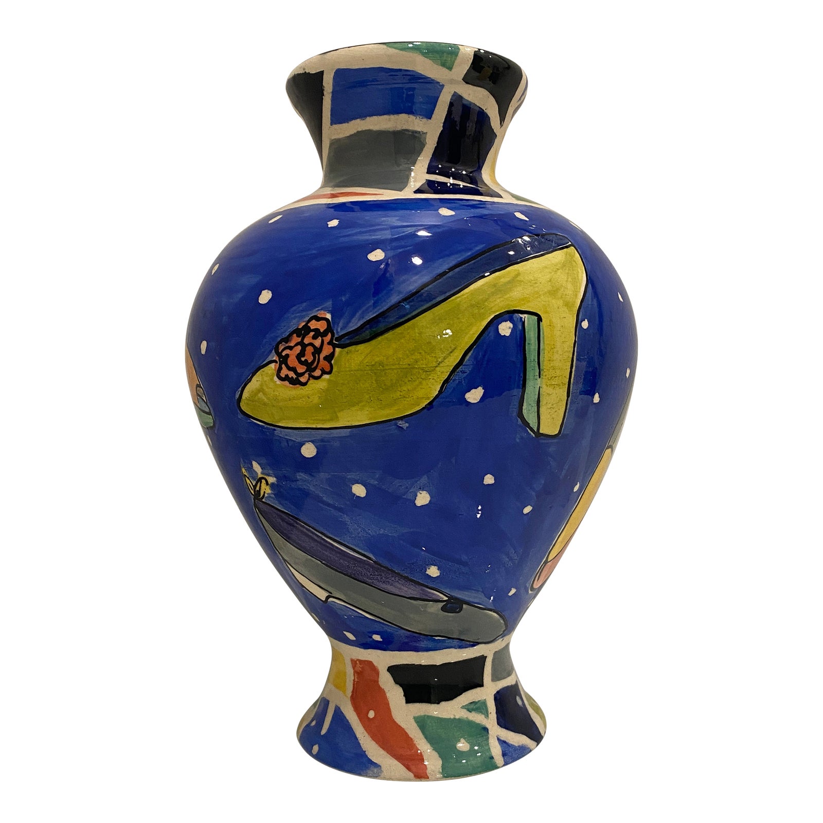 1980s Jane Willingale Ceramic Vase | Chairish